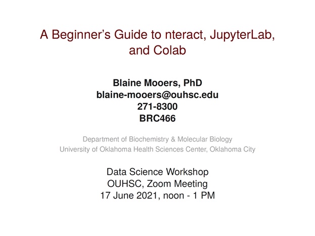 A Beginner's Guide to nteract, JupyterLab, and Colab