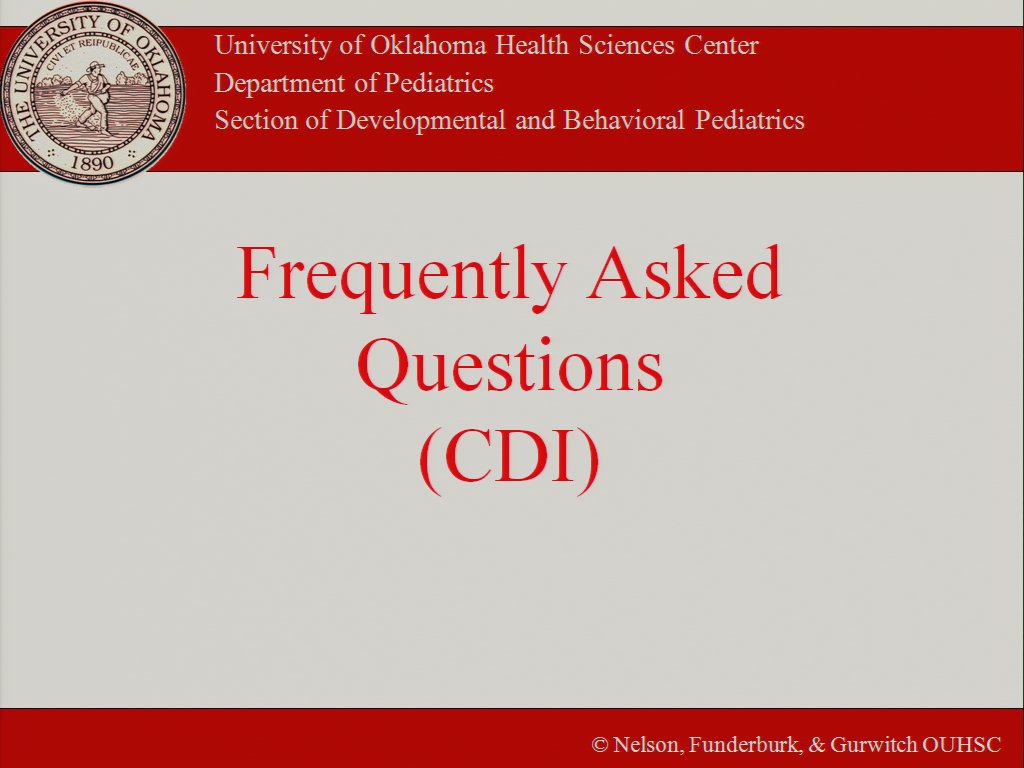 6. Frequently Asked Questions CDI