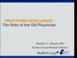 Practicing Excellence: The Role of the OU Physician