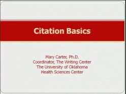 Citation Basics